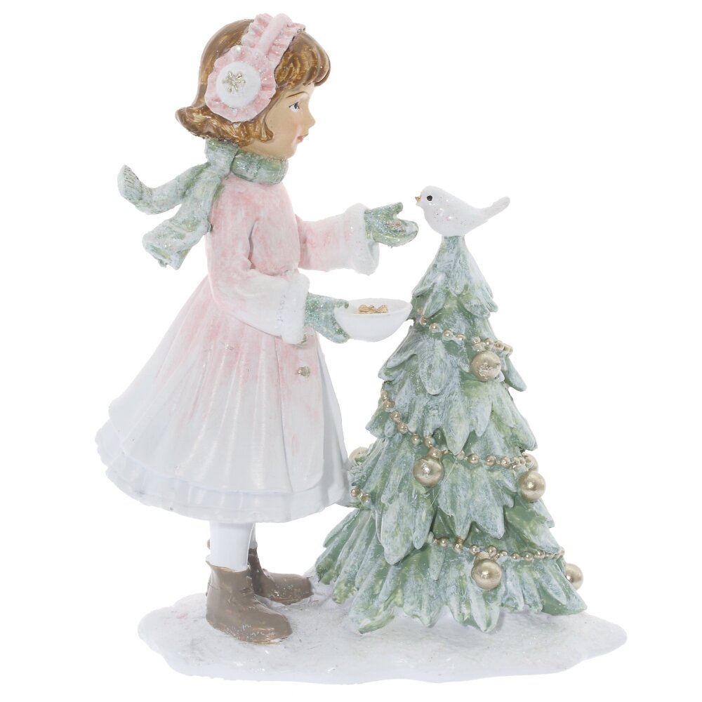 Статуэтка Девочка и елка, 10*5*12 см KSM-755272