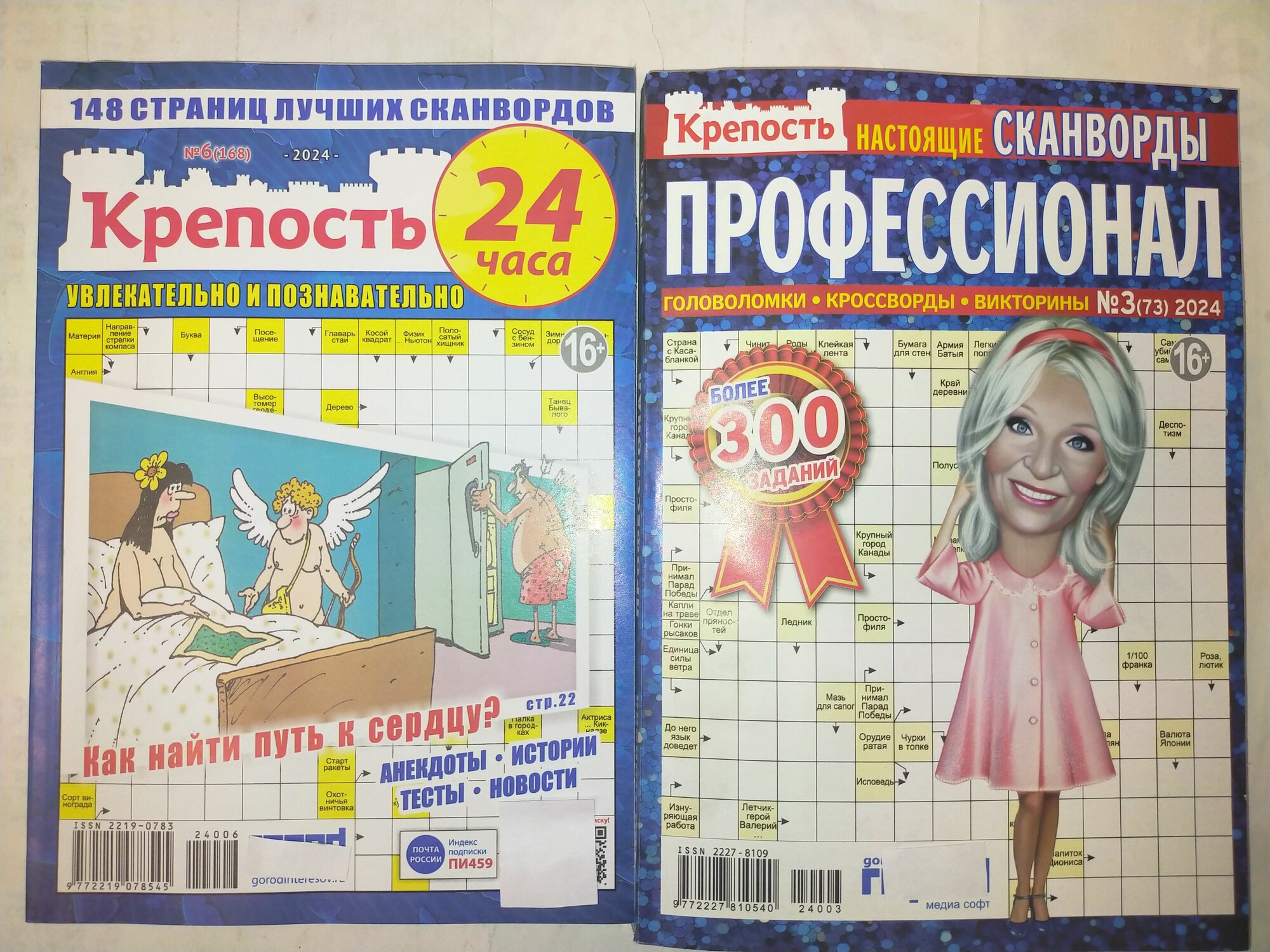 Крепость сканворды 2шт: Профессионал 03/24, 24 часа 06/24