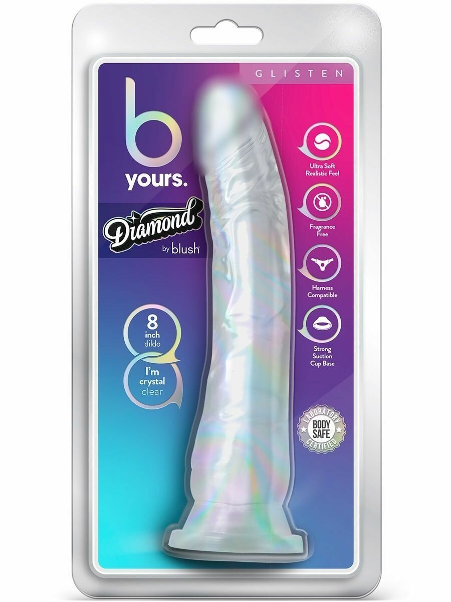 Фаллоимитатор на присоске "B YOURS DIAMOND GLISTEN" 20см