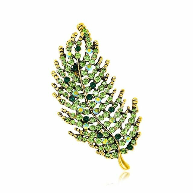 Брошь, стразы