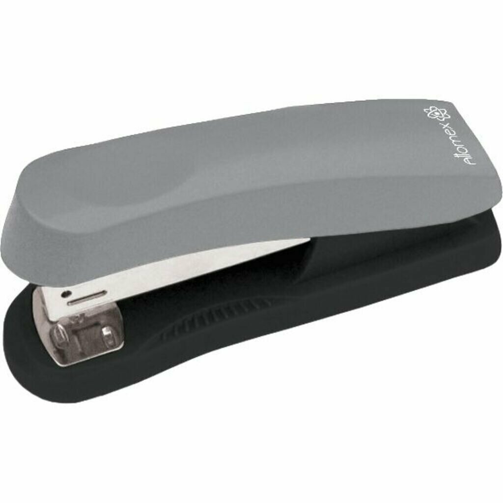Степлер ATTOMEX №24/6, 26/6 до 25 л, пластик, серый