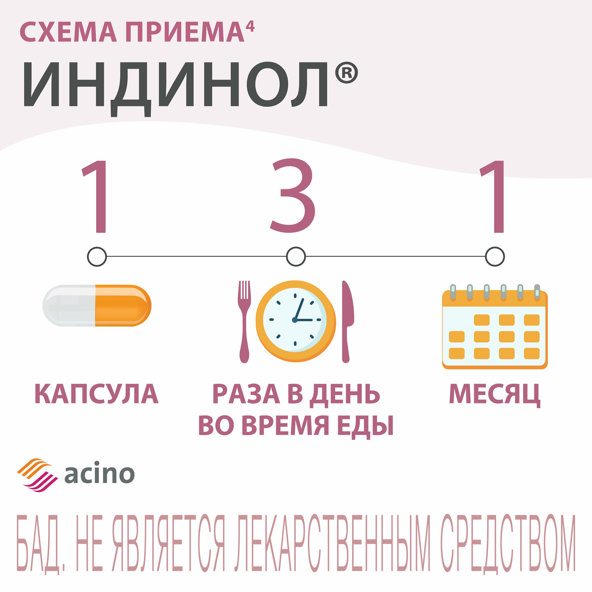 Индинол, капсулы 325 мг №120, поддержание женского здоровья — фото 1