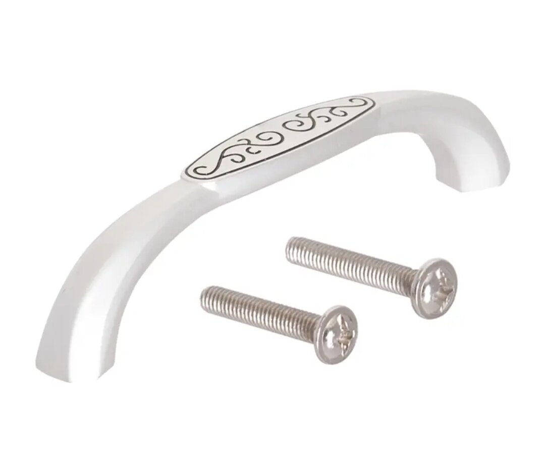 Ручка-скоба Jet 190 RZ190Z 96 мм металл цвет белый