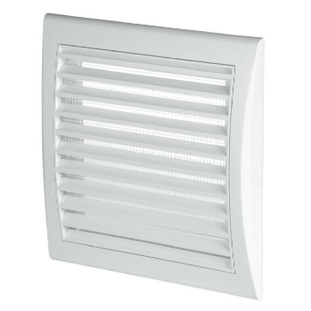 AWENTA 169х174 мм TL1 решетка вентиляционная с сеткой пластик белая для систем вентиляции