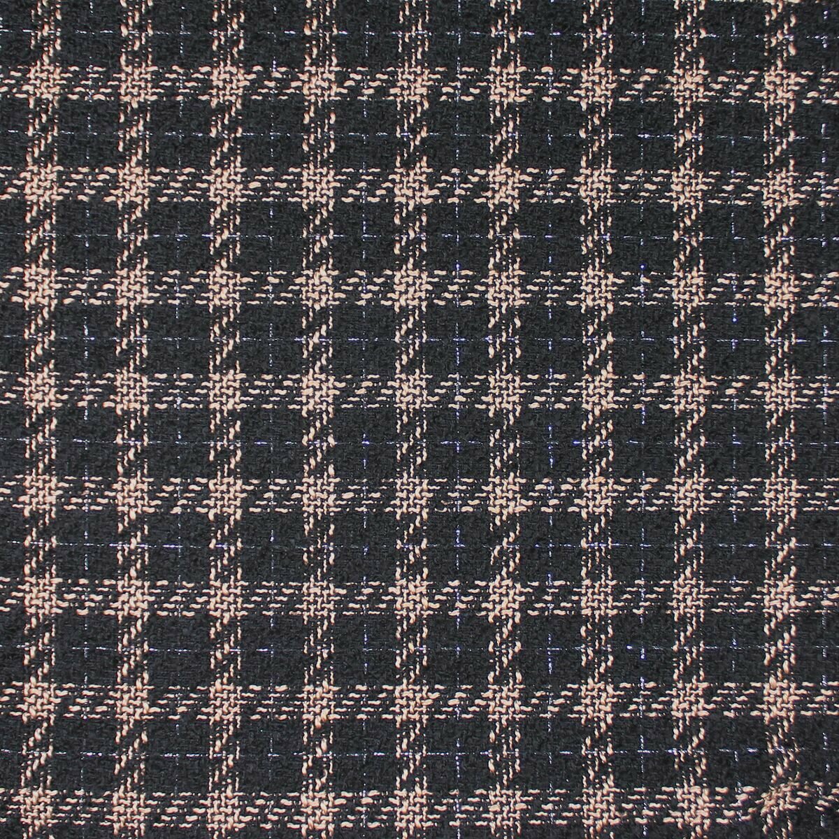 Костюмная ткань Шанель, розово-коричневая клетка, ткань для шитья, 1,4х2м