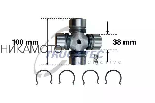 TRUCKTEC 01.34.010 Крестовина 38x100 mm