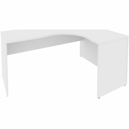 Стол письменный Riva CHAIR криволинейный правый А. СА-4 (R) Белый 1600х1200х750
