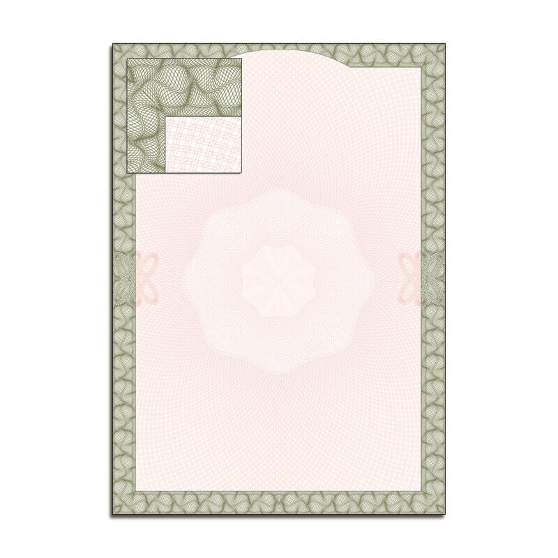 SET-06 - Бланки для сертификатов, дипломов, грамот, А4, верже, 100 гр, 10 листов