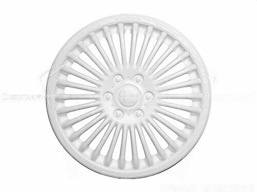 Колпаки декоративные (на пруж.) r-13 "mini cooper" белый глянец (к-т 2 шт) (lw1315)