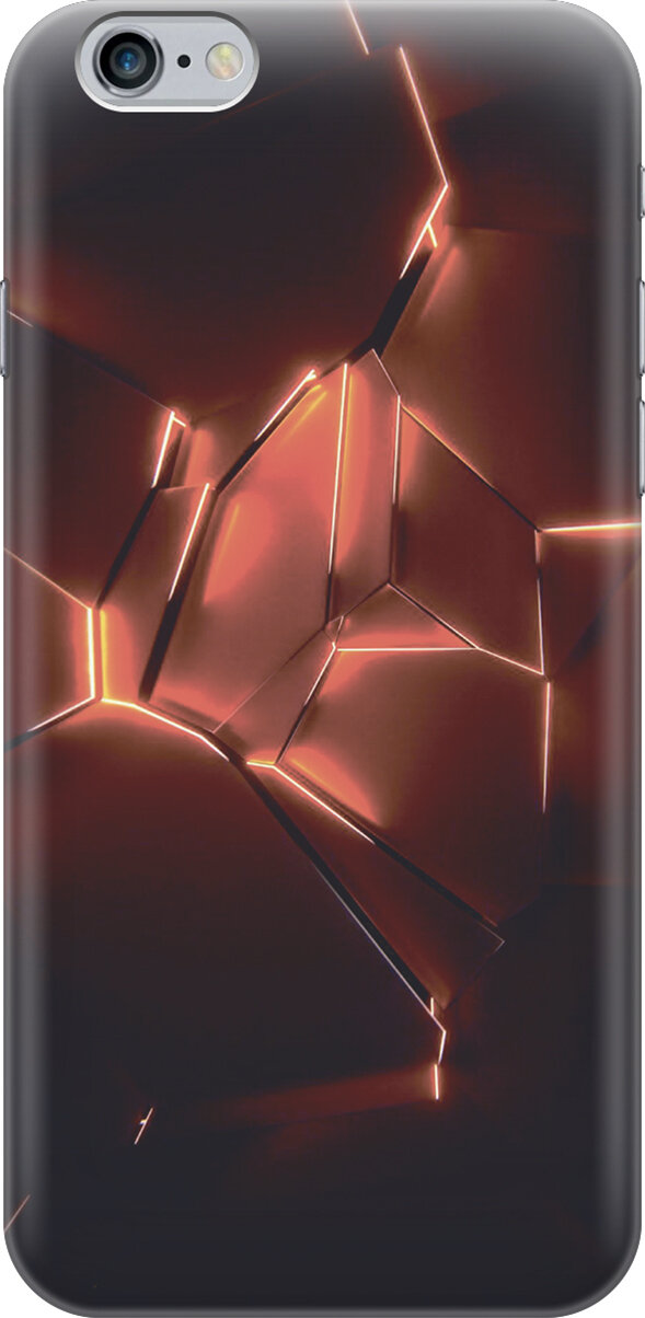 Силиконовый чехол на Apple iPhone 6S Plus / 6 Plus / Эпл Айфон 6 Плюс / 6с Плюс с рисунком "Красные фонари"