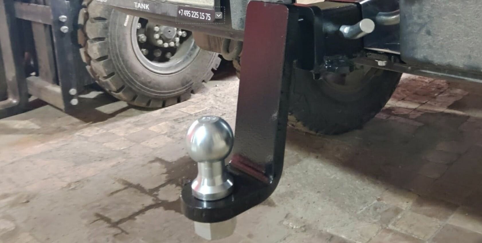 Фаркоп с элект. Smart, на Tank 300 2022- Нагрузки: 2500/160 кг. (паспорт и сертификат в комплекте) FA 0300-E, Бизон