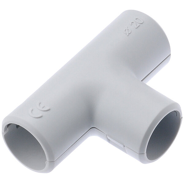 Тройник Т01220 разъемный для труб 20мм (Рувинил) (23 шт. в комплекте)