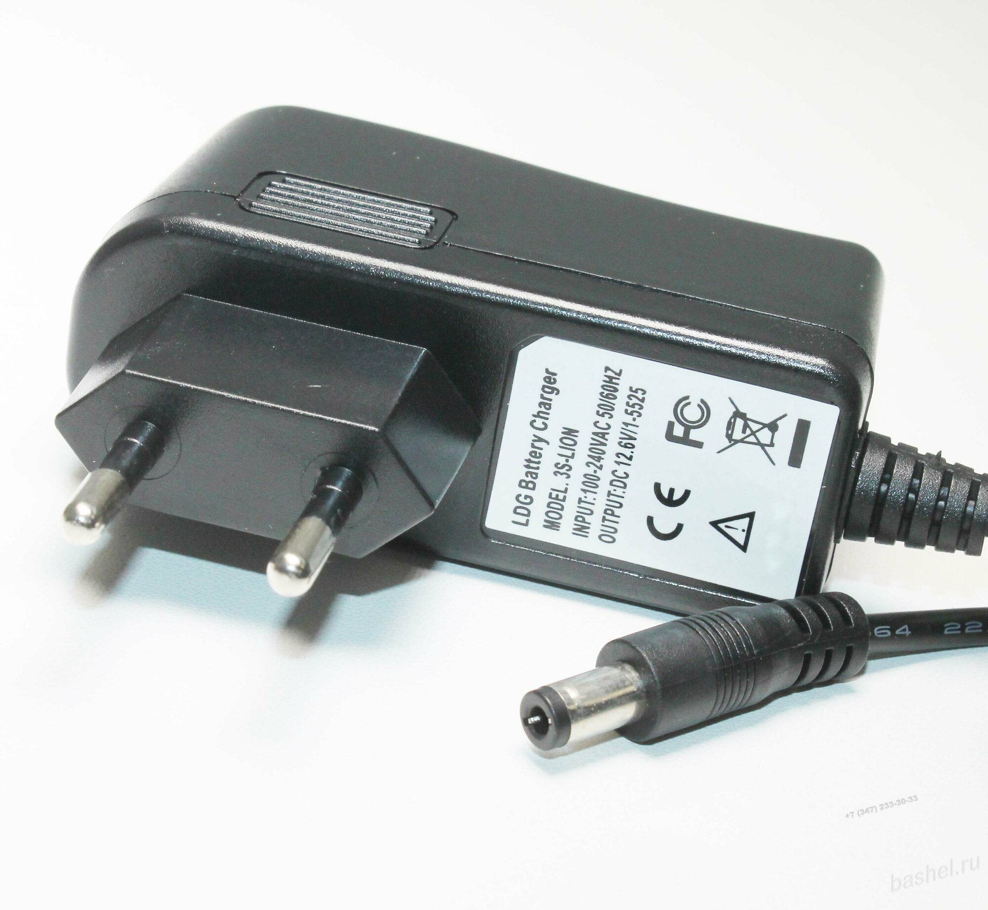 Зарядное устройство для шуруповерта LDG 3S-LION 12.6V,1,0A (для сборки из 3-х Li-Ion аккумуляторов) ( 5.5*2.1mm)