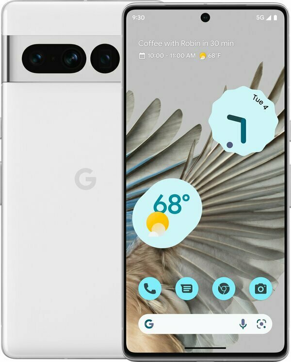 Смартфон Google Pixel 7 Pro 12/128 ГБ USA, nano SIM+eSIM, снежно-белый ...