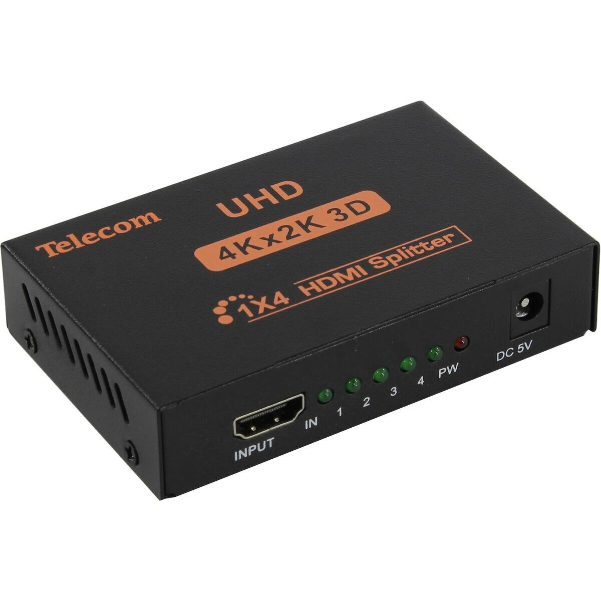 Telecom HDMI Splitter (1in -> 4out, ver1.4) + б. п.