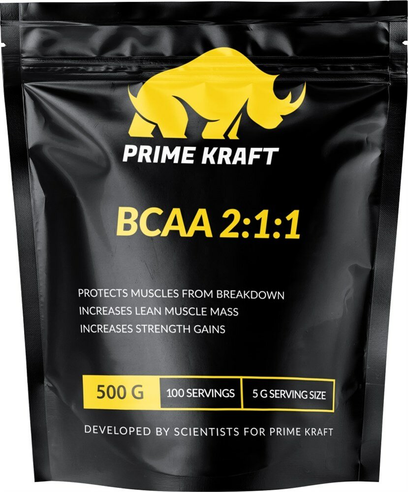 Аминокислоты Prime Kraft BCAA 2:1:1 пакет 500 гр Ананас