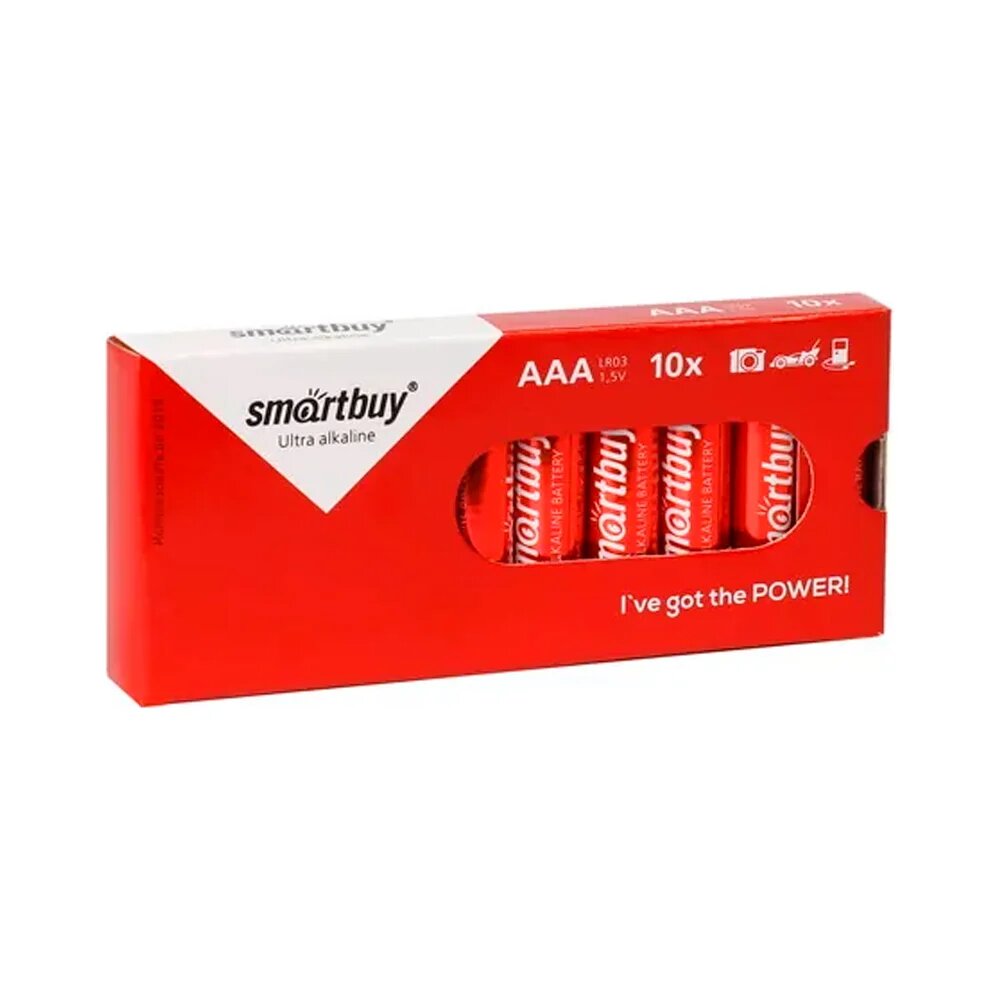 Батарейка Smartbuy алкалиновая AAA (LR03) – щелочная мизинчиковая, для портативных устройств