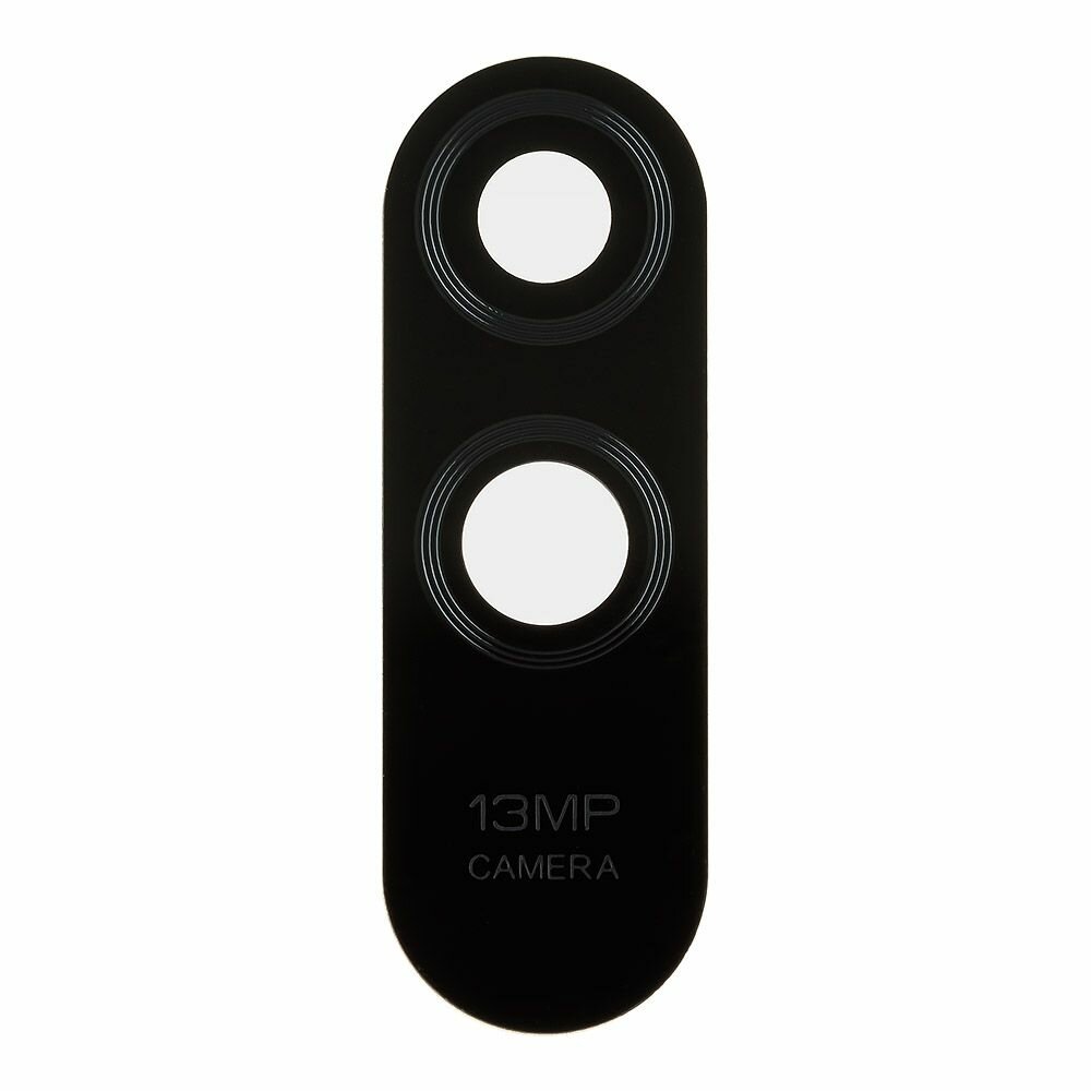 Стекло задней камеры для Xiaomi Redmi 9A (M2006C3LG) (без рамки) (черный)