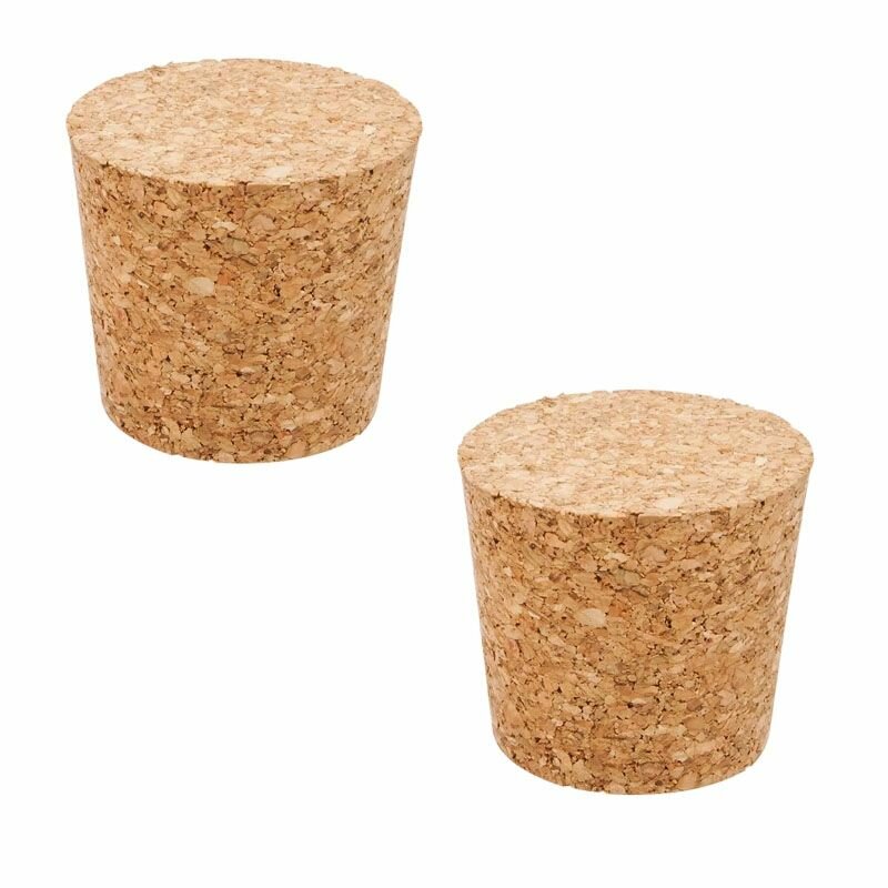 Корковая пробка для термоса 1,2 и 2 литра универсальная замена прессованная из агломерированной корки конусообразная форма