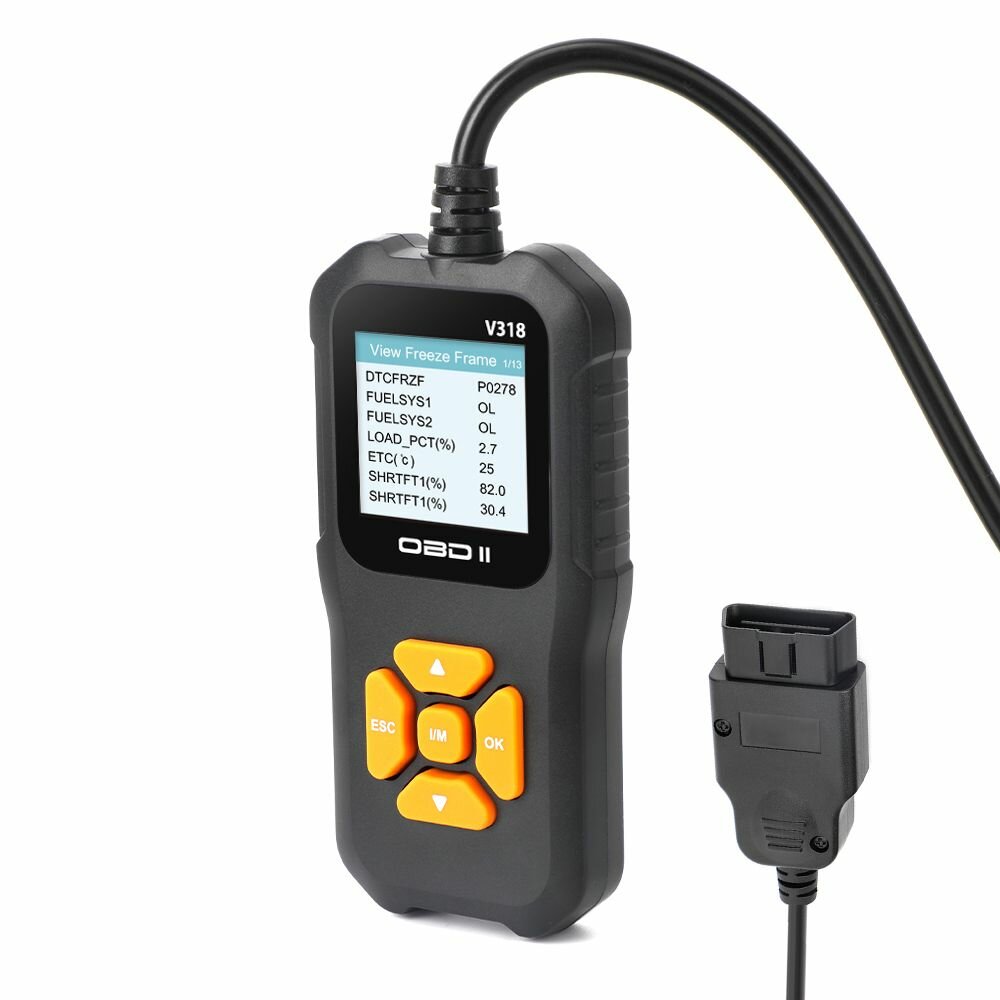 Автосканер для диагностики автомобиля, KONNWEI, OBDII/EOBD, Универсальный