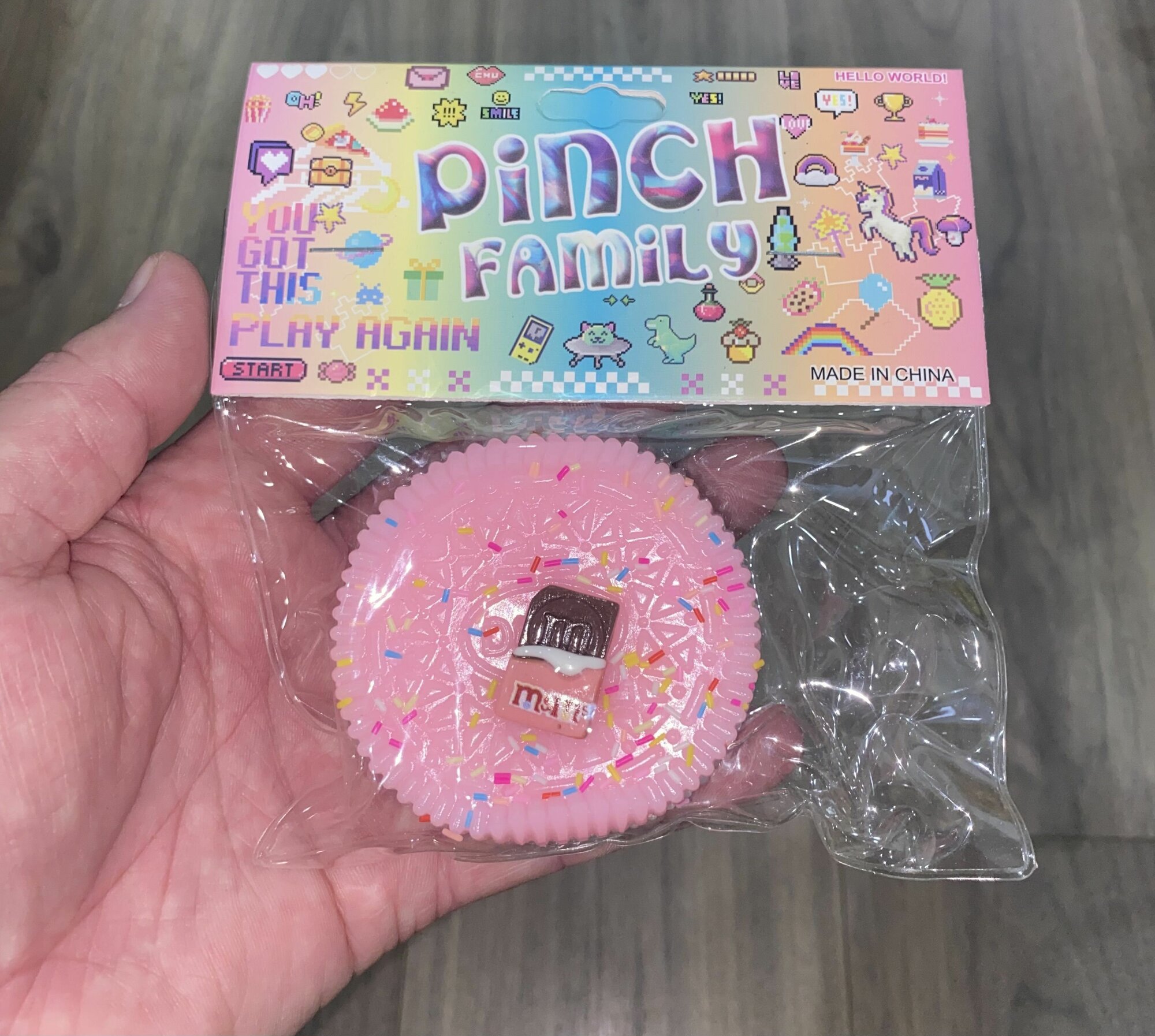 Игрушка сквиш Орео антистресс кошачья лапка силиконовая