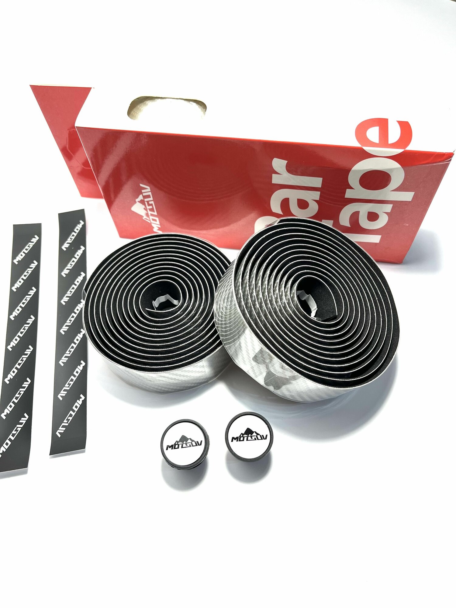 Обмотка руля велосипеда, цвет серебристый