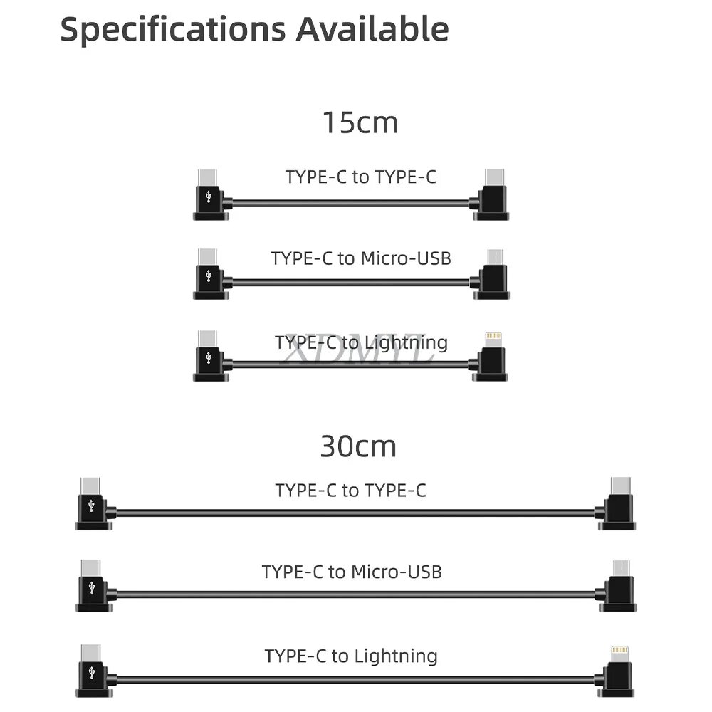 Кабель Type-C на Lightning 30cm — фото 1