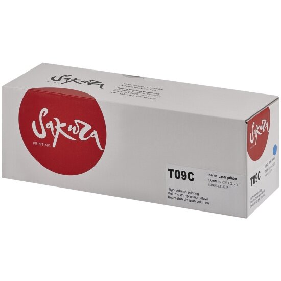 Sakura Printing Картридж для Canon T09C (3019C006) Sakura, голубой, 5900 к.