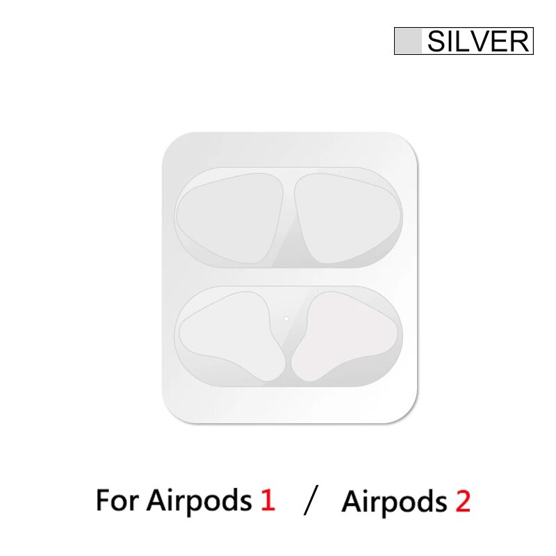 Пылезащитный чехол для Apple AirPods 1, 2 LMDAOO silver