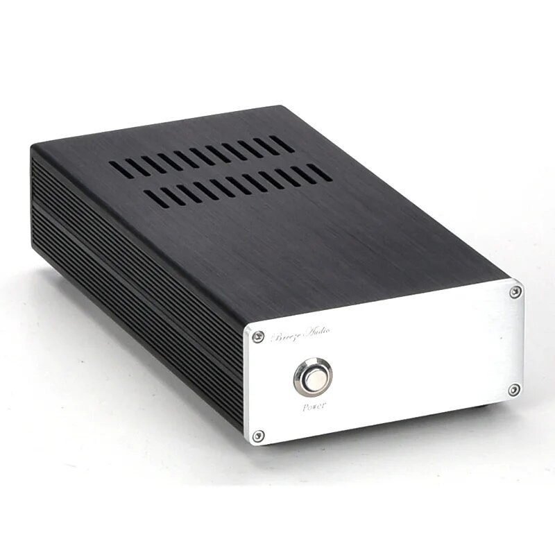 Алюминиевый корпус усилителя мощности lyele 131*55*249 мм Silver