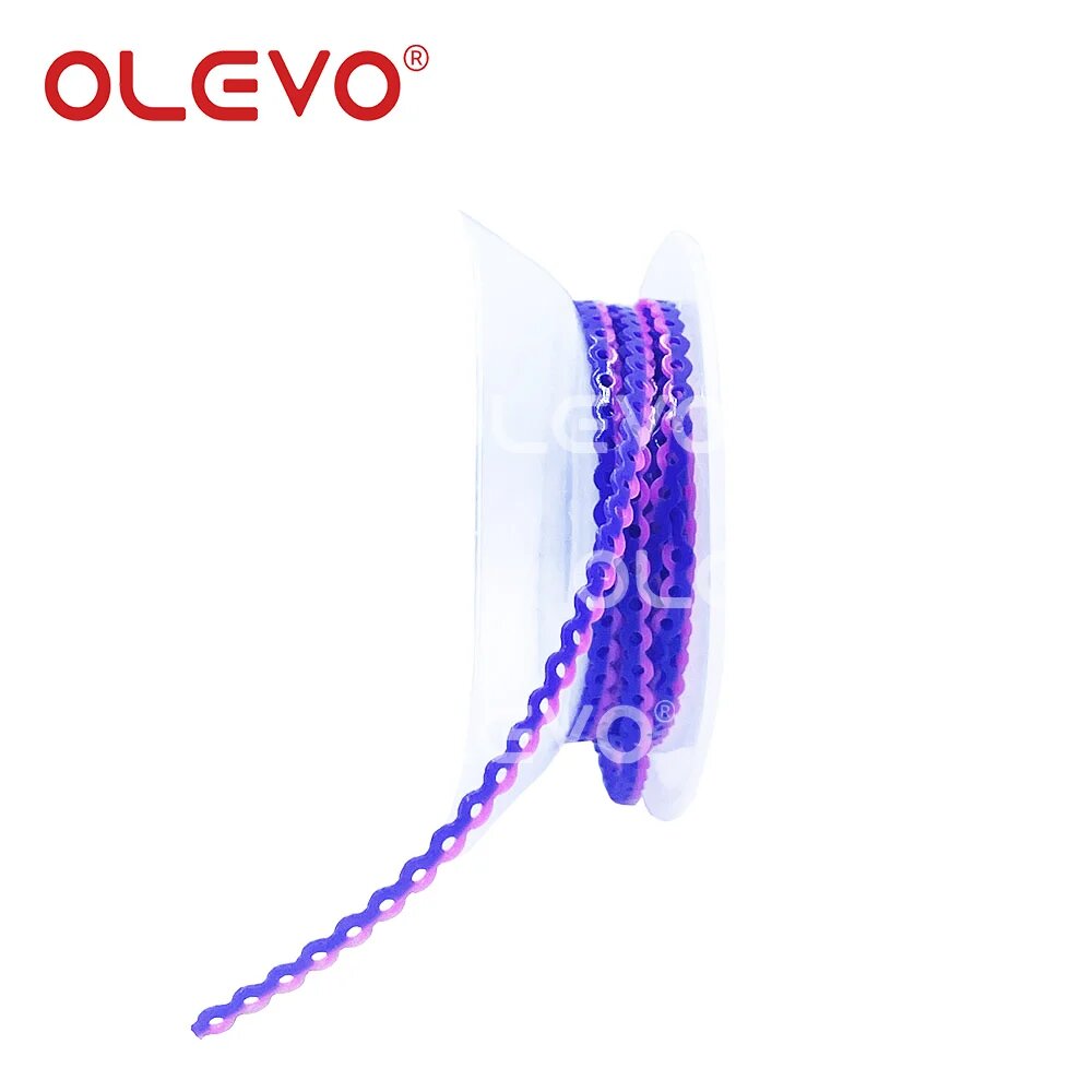 OLEVO Эластичная цепь для брекетов, Color52 Short