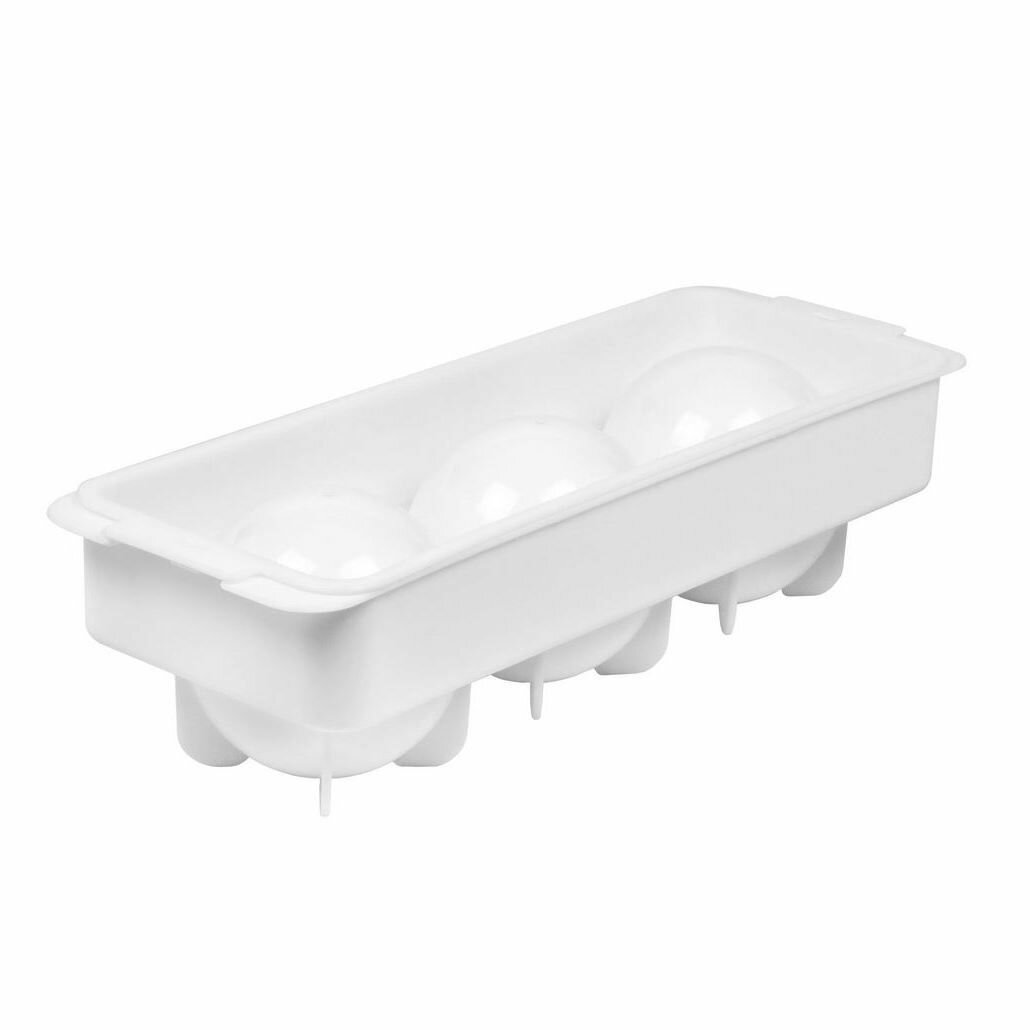 Форма для льда, 3 сферы 55 мм, 24х8,5х6,5 см, пластик, Paderno.