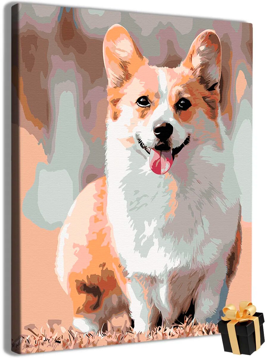 Картины по номерам Корги