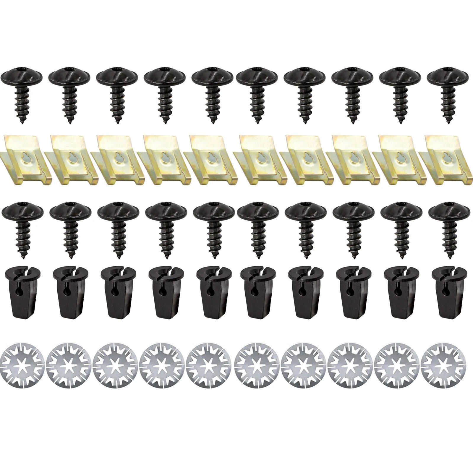 Для VW Audi A1 A3 A4 A5 Q5 Q7 TT SEAT 4,8x16 мм Крышка двигателя Защита от брызг Колесо Арка Torx Винт Фиксатор Крепежный зажим 50pcs - Shield Clips