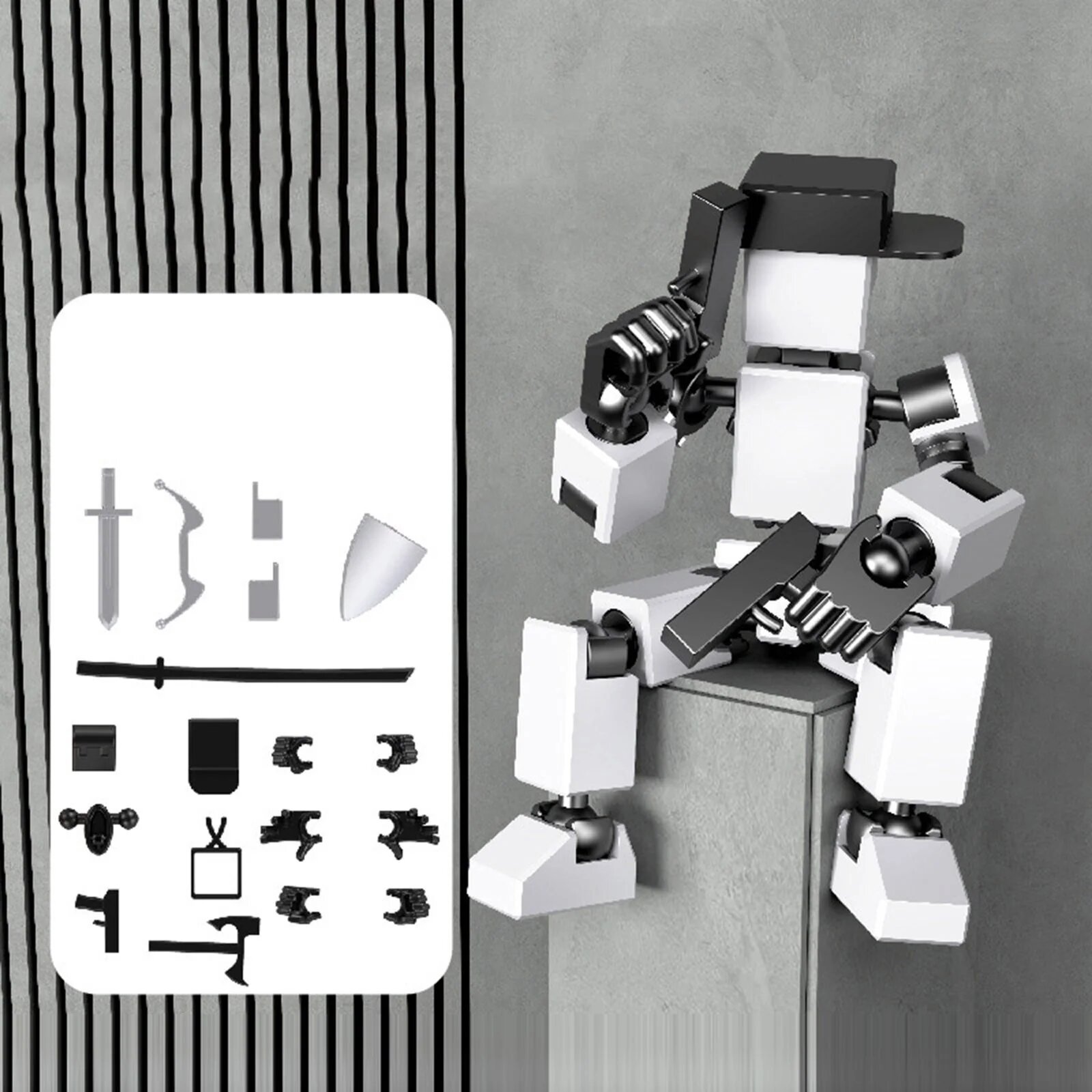 Фигурки для мальчиков T13, набор подвижных роботов с несколькими шарнирами, напечатанных на 3D-принтере, классные и крас