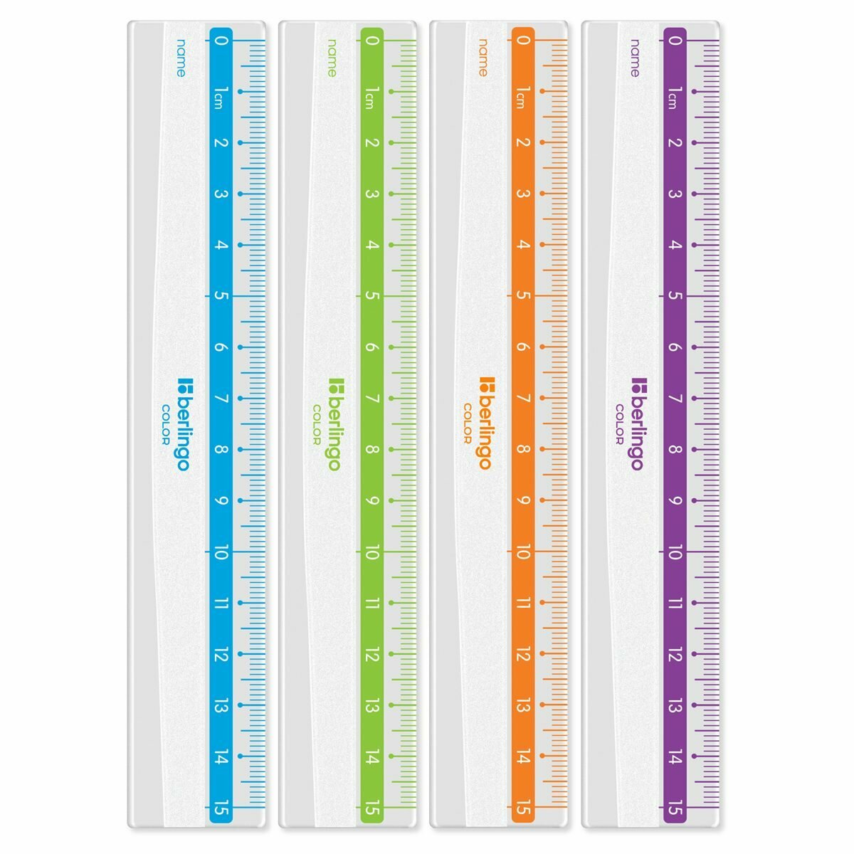 Линейка 15см Berlingo Color Zone, прозрачная (PR_30115), 1шт.
