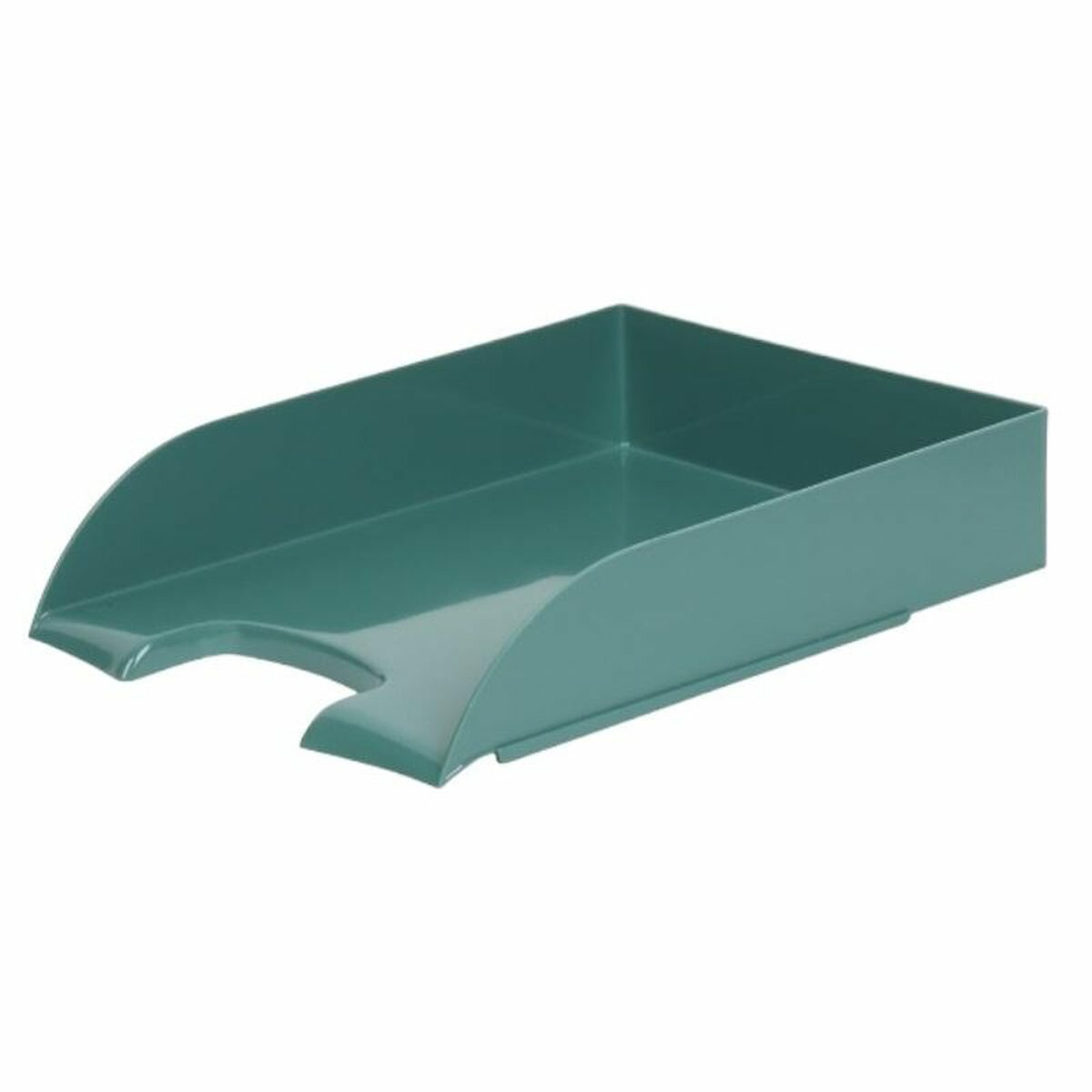 Лоток для бумаг горизонтальный Комус Ницца, зеленый (1210200), 12шт.