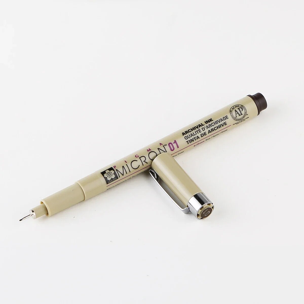 Маркер перманентный SAKURA Micron 01 Бежевый
