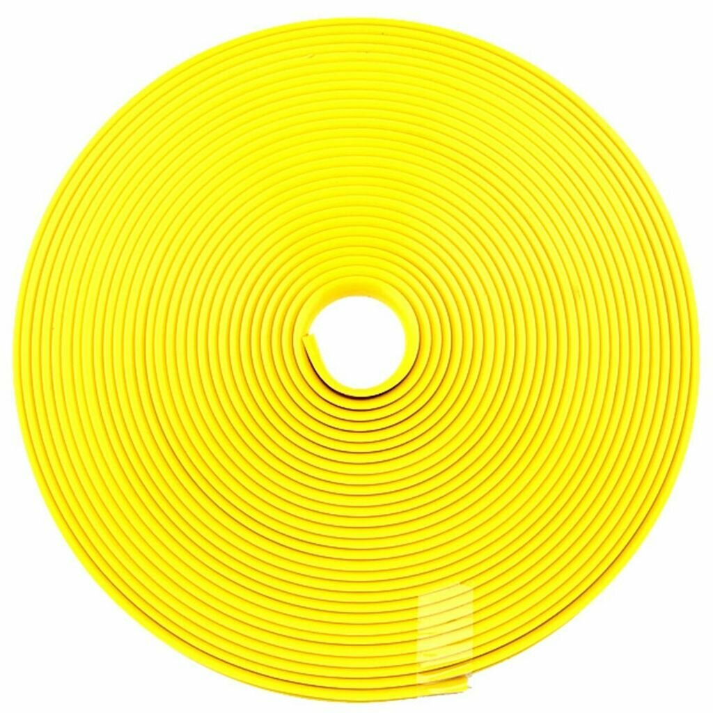 Защитное кольцо автомобильной шины с полосой защиты от столкновений желтого цвета