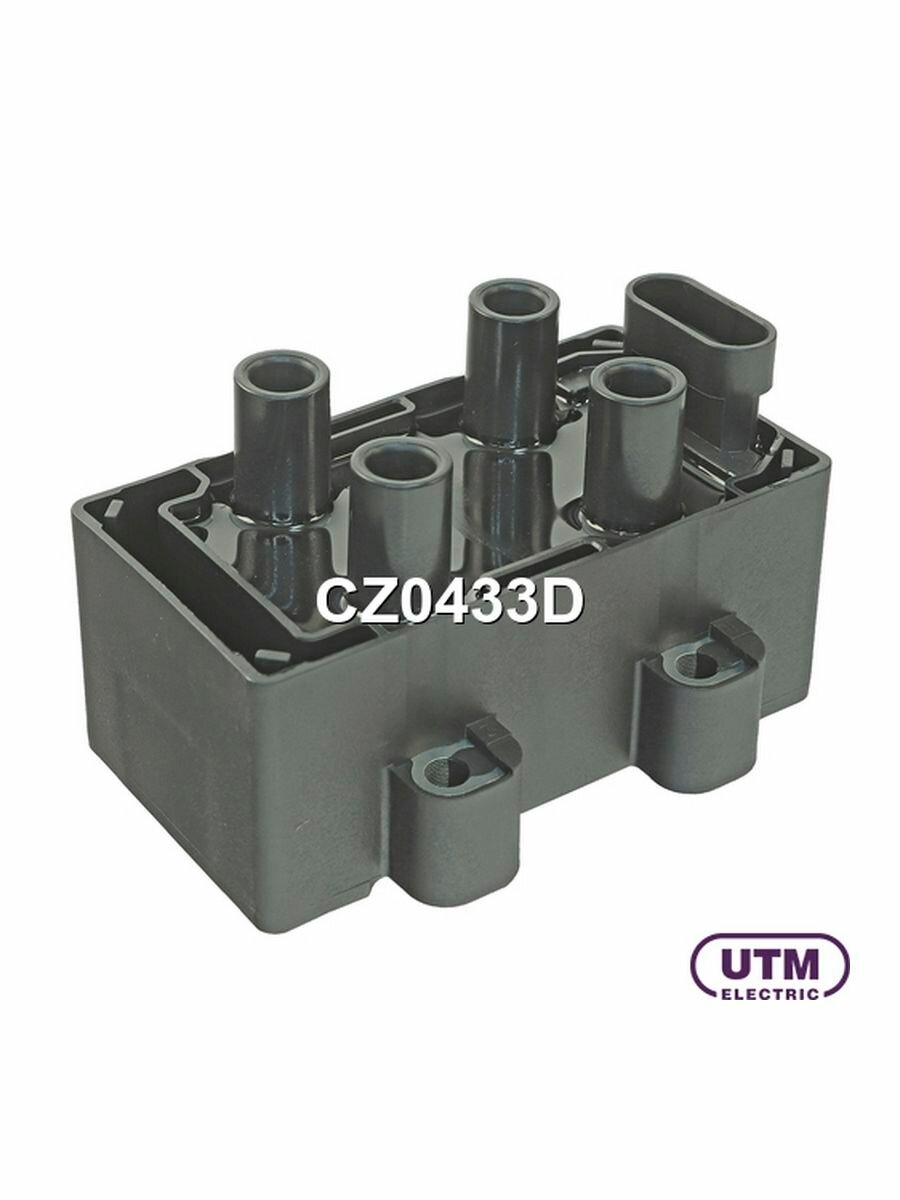 Катушка зажигания UTM CZ0433D, для Dacia и Renault, передняя, черная
