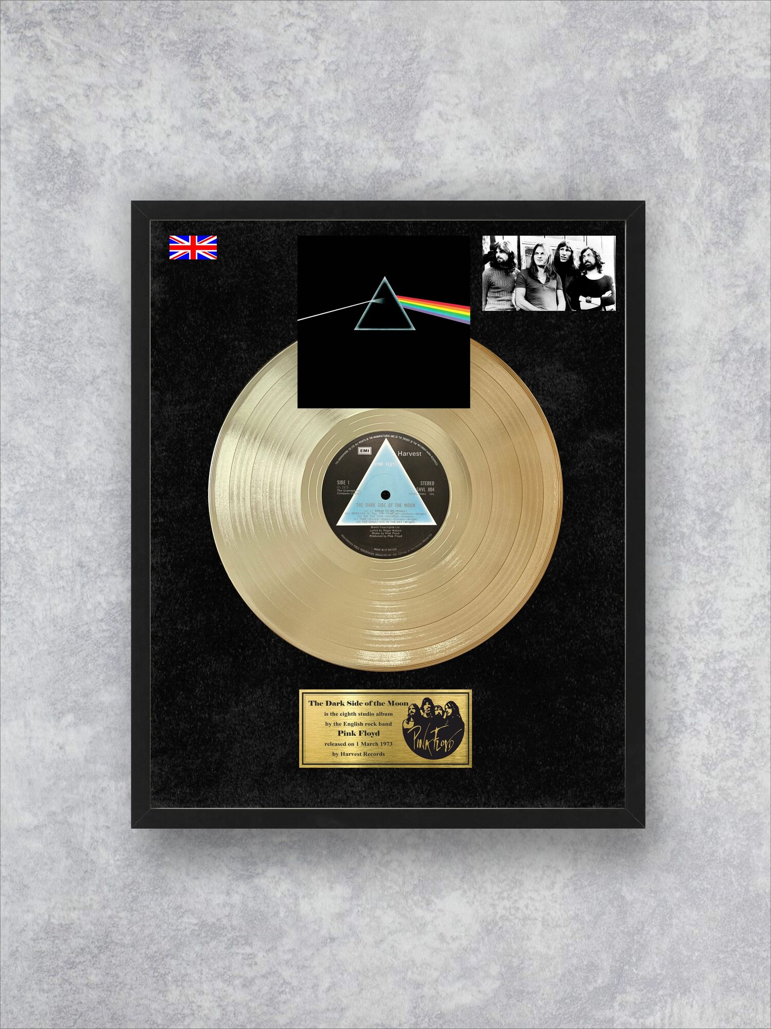 Pink Floyd Картина с золотым диском