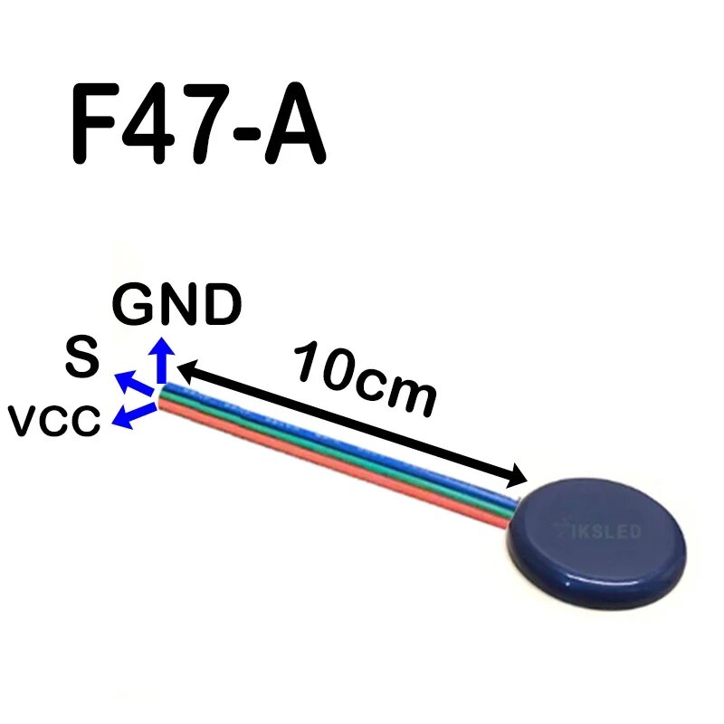 IKSLED capacitive touch sensor module F47-A Black color