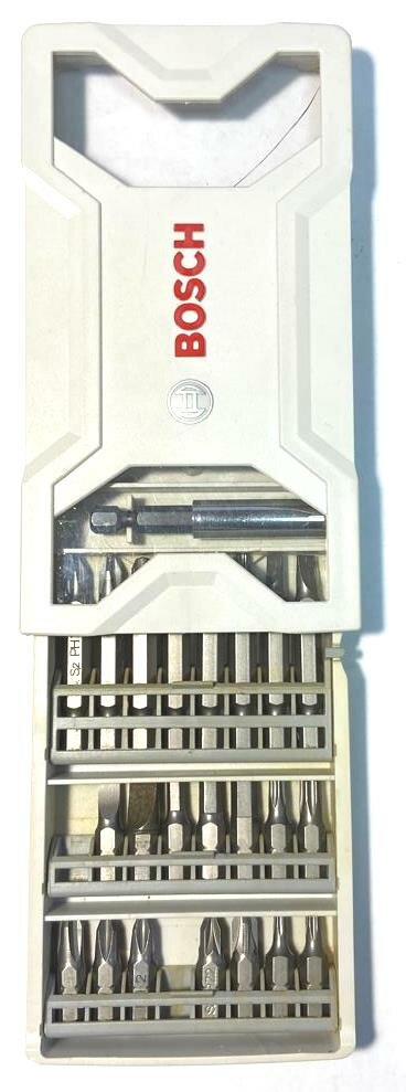 Набор 22 биты Bosch и магнитный держатель 25 мм PH/PZ/T