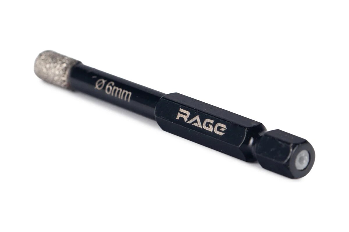 Rage by VIRA 559531 алмазная коронка по керамограниту 6 мм с шестигранным хвостовиком