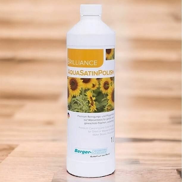 Berger-Seidle Aqua-Satin Polish для очистки и ухода для паркета под маслом или масло-воском 1л