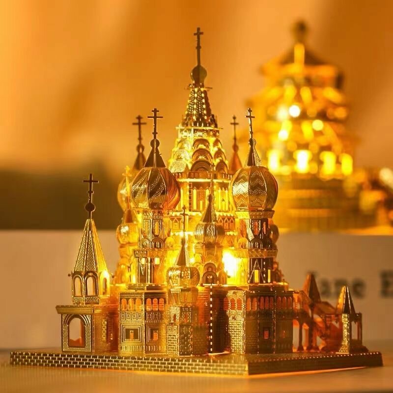 3d конструктор/Металлическая головоломка Церковь Василия Блаженного/Собор Парижской Богоматери