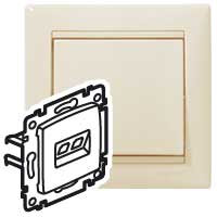 4 шт. Legrand Valena Крем Розетка комп(RJ45) 1-ая 5крепление винт. с лапками 774130