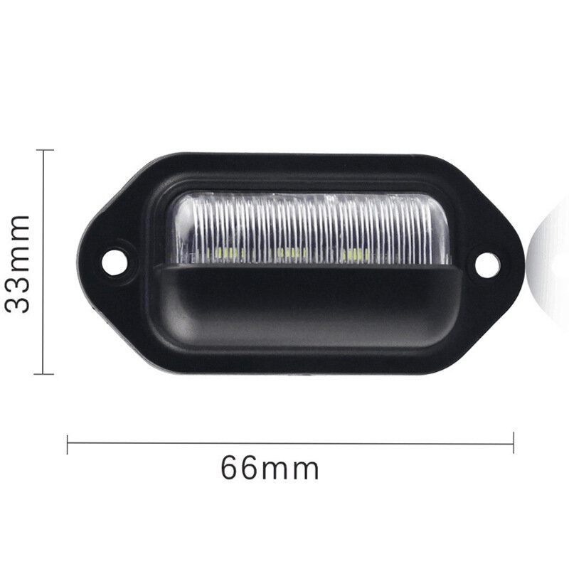 Фонарь подсветки номерного знака Sunoting 9001, для грузовиков и автобусов, 6 светодиодов