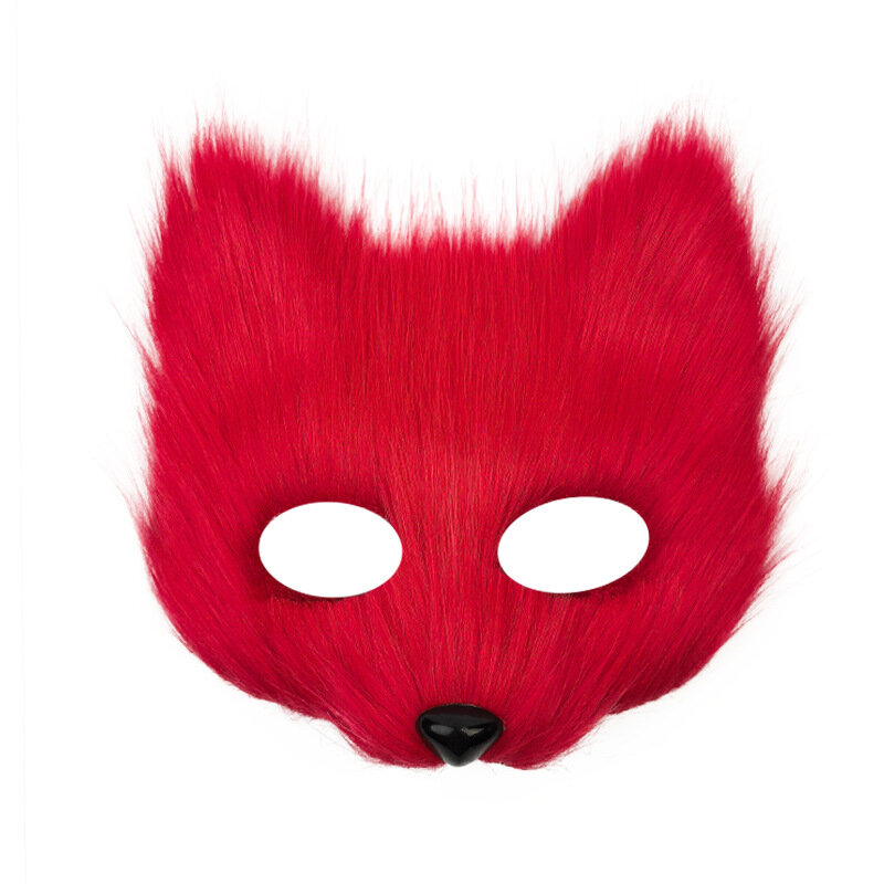 Набор масок лисы "Хэллоуин", имитация плюшевого хвоста, ручная работа