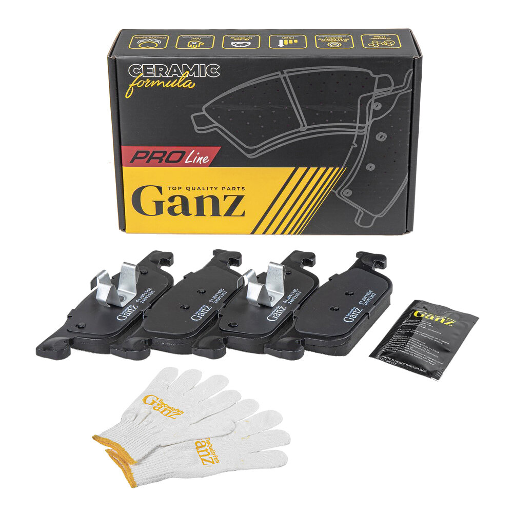 Колодки GANZ передние PRO-Line Ceramic LADA X-Ray (15-) LADA X-Ray / RENAULT Clio IV с 2012 года Арт: GIJ09190C
